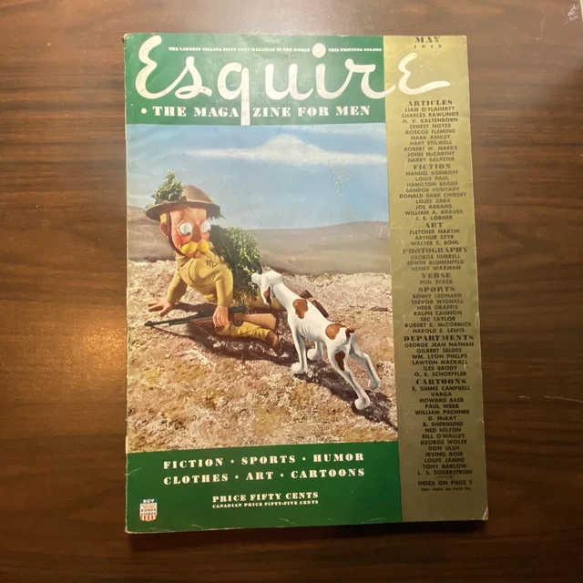 ESQUIRE MAGAZINE JULY 1942 Varga Girl Centerfold Pinup Poster Vintage ...