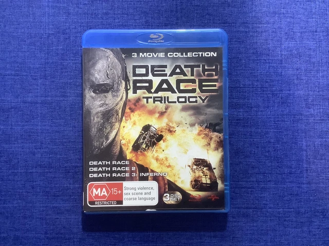 DEATH RACE TRILOGY (Box Set Triple Pack, Blu-ray, 2012) Like New Region ...