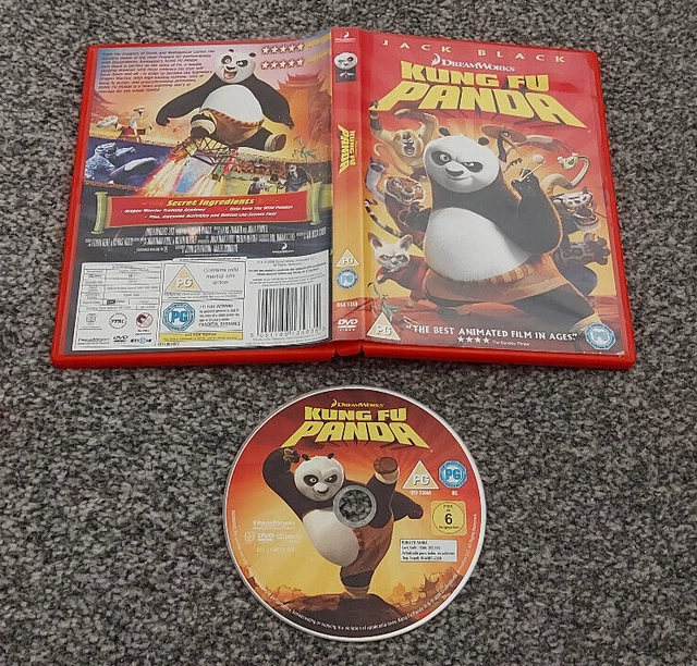 DREAMWORKS KUNG FU Panda Jack Black Kids Children Pal Dvd EUR 1,15 ...