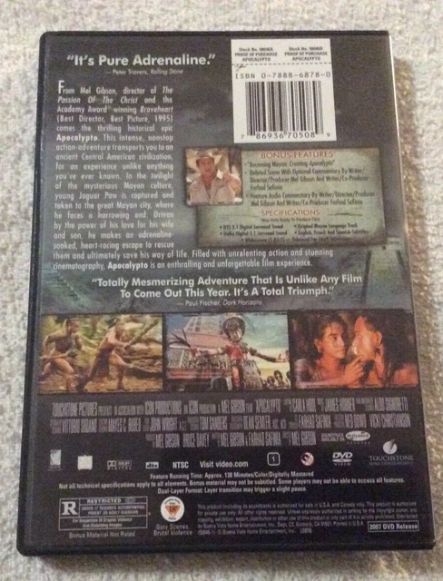 APOCALYPTO DVD - Mel Gibson, Rudy Youngblood, Dalia Hernandez $10.25 ...