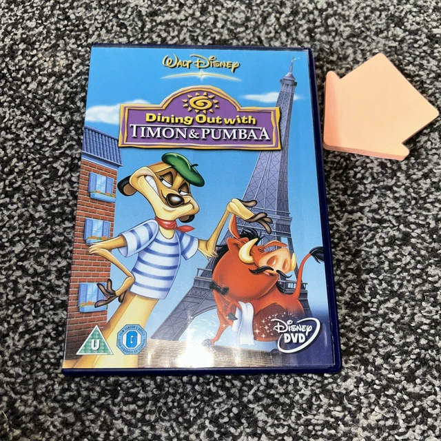 DISNEY’S DINING OUT With Timon And Pumbaa Uk Dvd From Lion King - Vgc £ ...