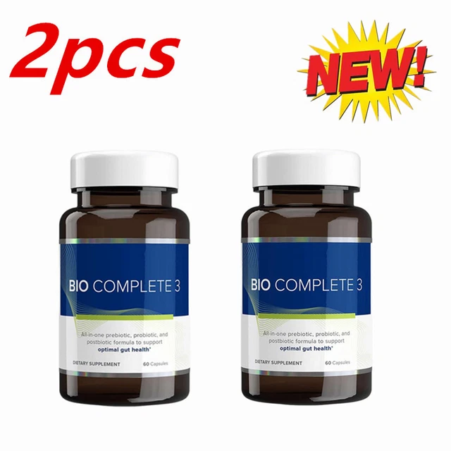 2PCS BIO COMPLETE 3 Capsule Prebiotic ProbioticPostbioticSupplement 120 ...