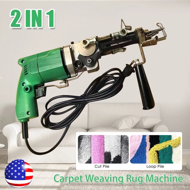 220V ELECTRIC HAND Tufting Gun Rug Loop Pile/Cut Pile Carpet Weaving ...