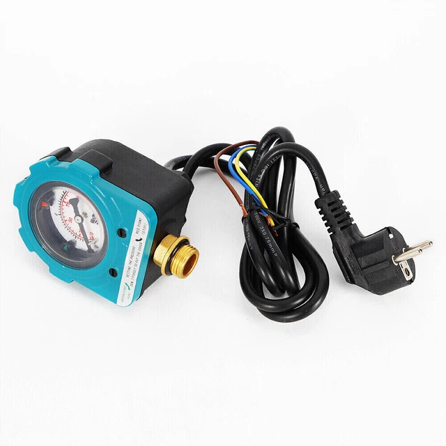 PUMPS CONTROL PRESSURE Switch Adjustable Water Flow Monitor 0-10Bar ...