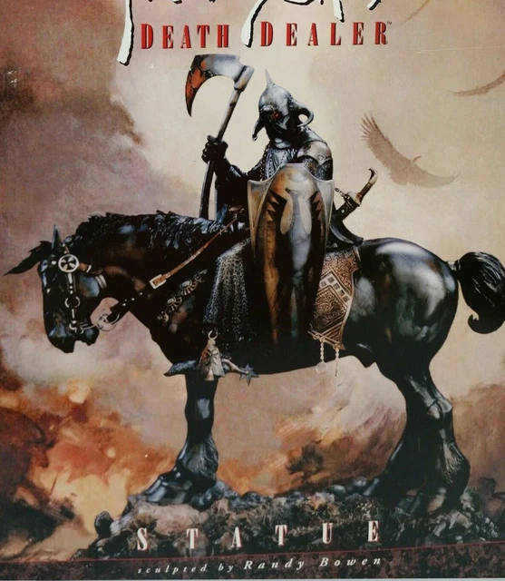 FRANK FRAZETTA DEATH Dealer Resin Statue Full Size Bowen Designs 3876/ ...