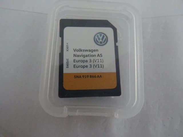 VW SD NAVIGATION AS GPS Karte 5NA 919 866 AA Europa 3 V11 Discover ...