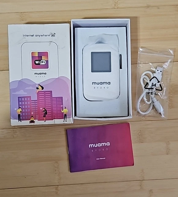 MUAMA RYOKO 4G Portable Wireless Router Wifi LTE Hotspot Secure Fast NO ...