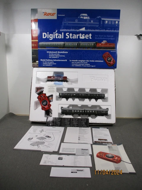ROCO SPUR H0 41252 Diesellok V80 + Eilzug + Lokmaus 2 Digital in OVP ...