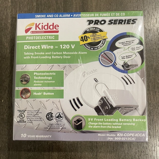 KIDDE PRO SERIES Hardwired with Battery Backup 120V Smoke & CO Alarm ...