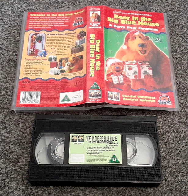 BEAR IN THE Big Blue House A Berry Bear Christmas Pal Vhs Video Kids ...