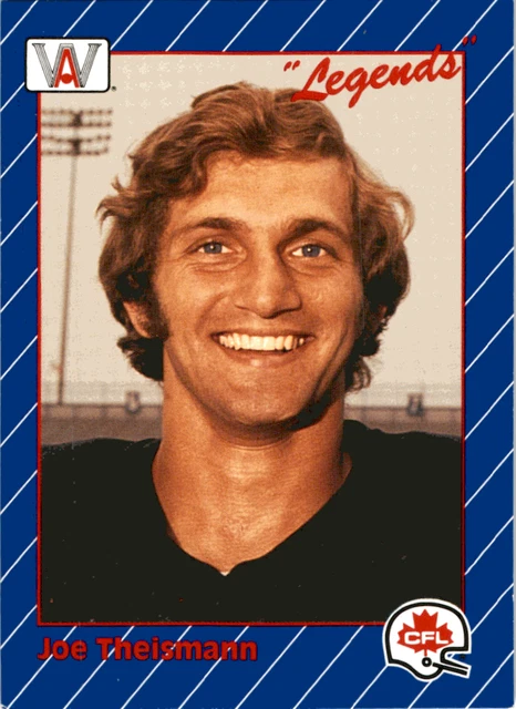 1991 ALL WORLD CFL #15 Joe Theismann Toronto Argonauts vintage original ...