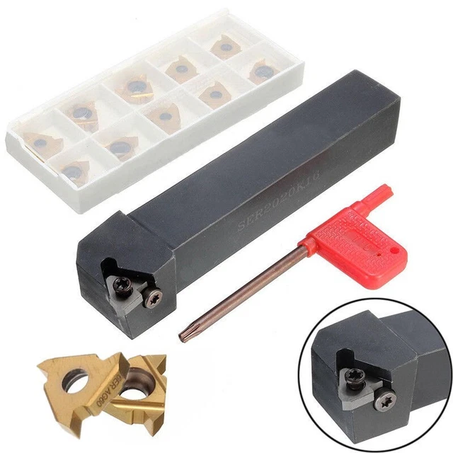 TOUR DE FILETAGE Porte-outil De Tournage Barre D'alésage 10pièce AG60 Insert EUR 39,13 - PicClick FR