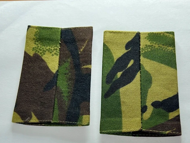 BRITISH ARMY OFFICER Major Rank Slide Epaulette patches pair £12.00 ...