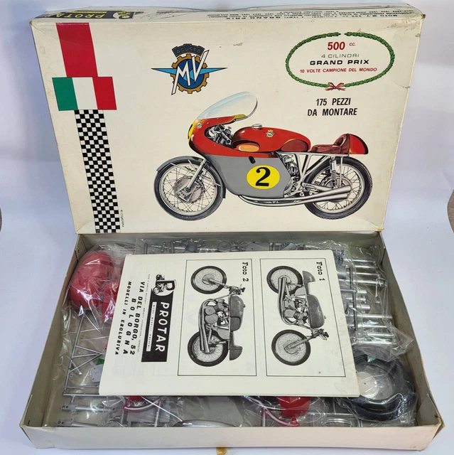 RARE VINTAGE PROTAR MV AGUSTA 500cc 4 Cilindri GRAND PRIX Motorcycle ...