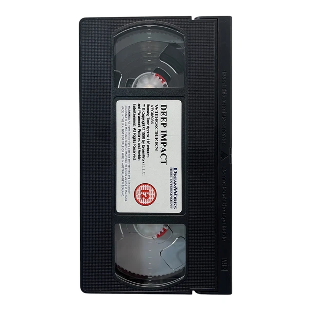 DEEP IMPACT VHS Widescreen Original 1998 Disaster Movie Morgan Freeman ...