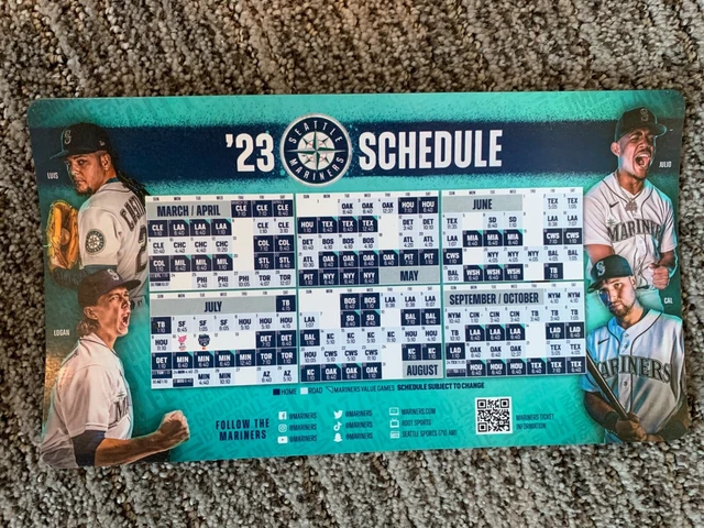 SEATTLE MARINERS 2023 Season SGA Schedule Magnet Magnetic Julio ...