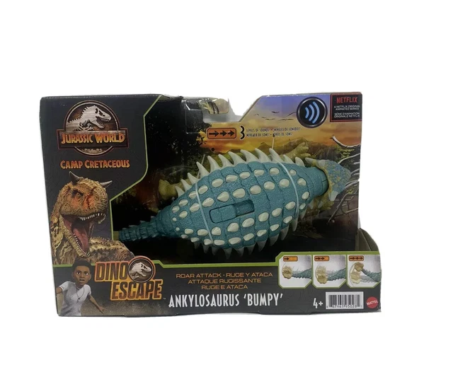 Jurassic World Camp Cretaceous Ankylosaurus Bumpy Dino Escape Roar 9920