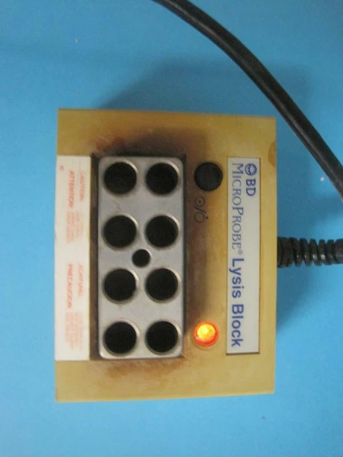 BD BECTON & Dickinson 108004-01 Micro Probe Lysis 8 Place Heat Block ...