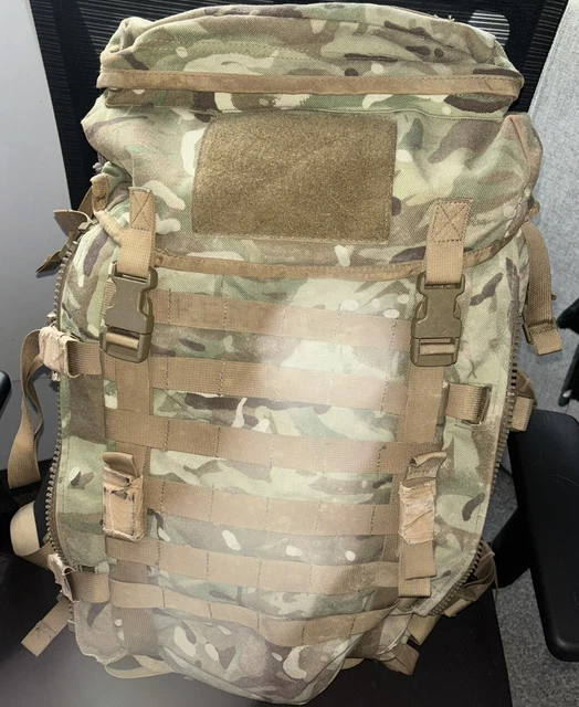 BRITISH MILITARY ISSUE MTP Camouflage 45 Litre Infantry Patrol Rucksack ...