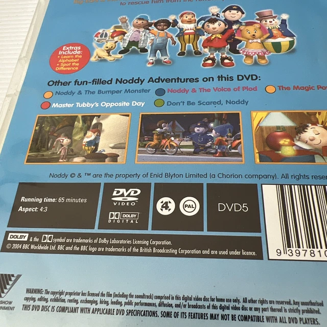 NODDY 2 X DVDs - A Bike For Big Ears, Catch A Falling Star Region 4 BBC GC $15.00 - PicClick AU