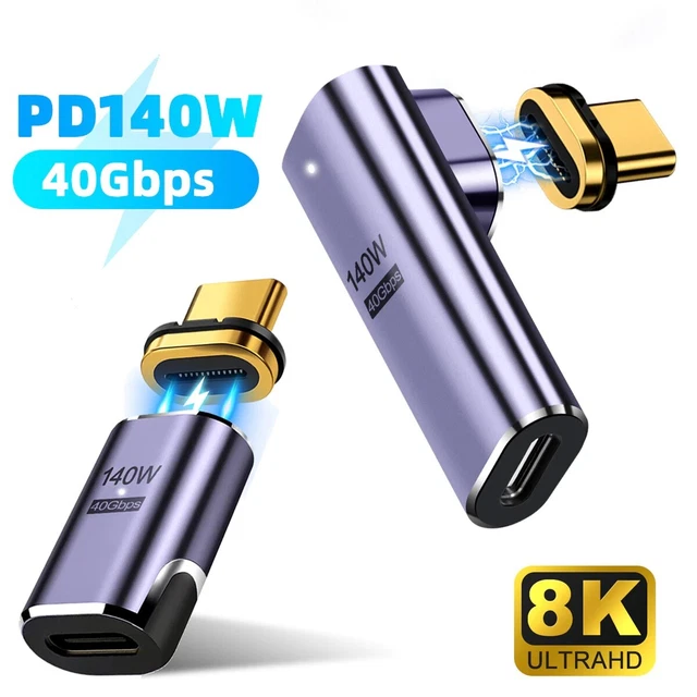 USB TYPE-C MAGNETIC Connector 24Pin USB4.1 Thunderbolt4 Extender 140W ...