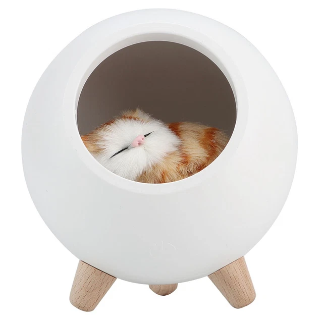 CUTE CAT NIGHT Light Little Pet House LED Night Lamp Bedroom Lighting ...
