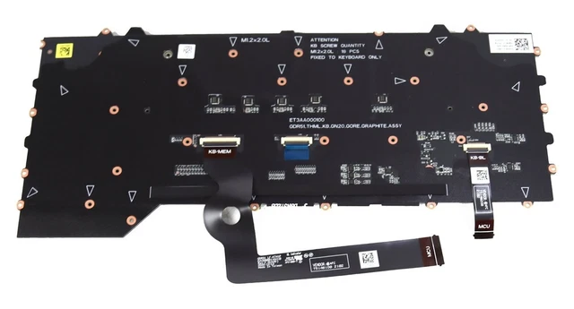 NEW DELL XDPC4 Alienware m15 R4 Cherry MX Backlit Mechanical Keyboard ...