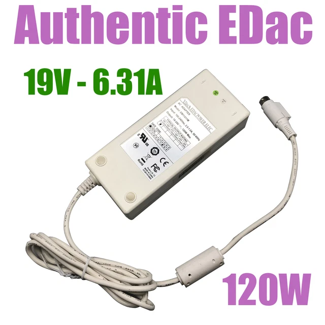 VÉRITABLE EDAC 4-PIN EM11011M AC / Dc Adaptateur 19-24V 6.31A Puissance ...