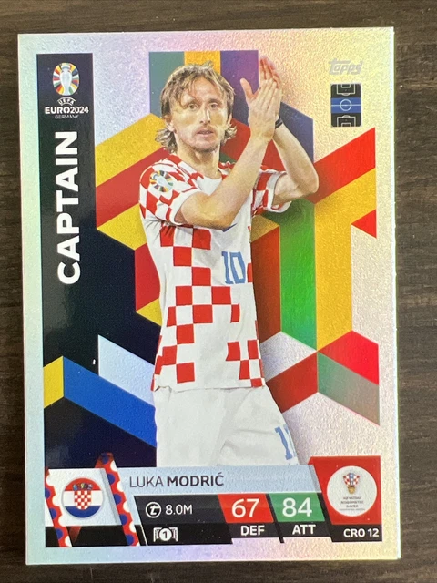 UEFA EURO 2024 Match Attax - Luka Modric Captain Foil Card CRO 12 Near ...