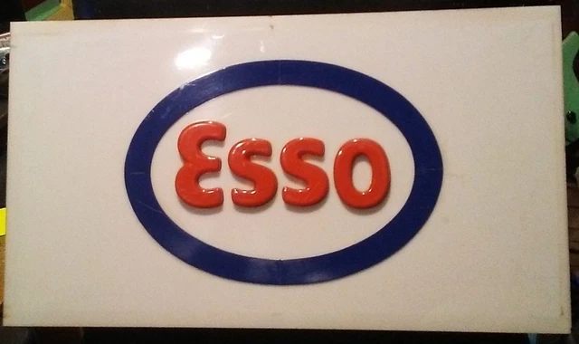ESSO GAS STATION SIGN RAISED LETTERS ORIGINAL / 1960's / VINTAGE $395. ...