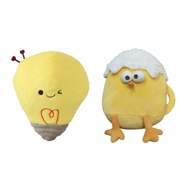 ADORABLE BULB SHAPED Plush Toy For Newborns Babies Safe Soft Sensory ...