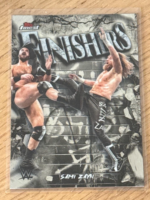 2025 TOPPS FINEST WWE FNS-SZ SAMI ZAYN Finishers Insert £1.76 - PicClick UK