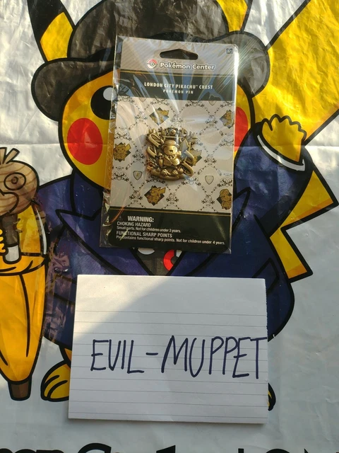 POKEMON CENTER LONDON City Pikachu Crest Pin SOLD OUT EXCLUSIVE EUR 68 ...