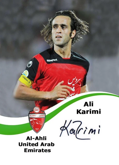 ALI KARIMI IRAN Al-Ahli Émirats arabes unis EUR 13,36 - PicClick FR