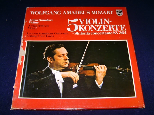 WOLFGANG AMADEUS MOZART 5 Violin-Konzerte London Symphony Orchestra Colin Davis EUR 23,00 ...
