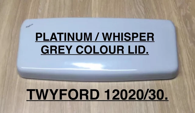 TOILET CISTERN LID = WHISPER GREY Twyford Bathrooms 12020/30. 518x200mm ...