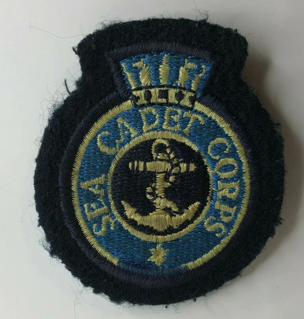 1940'S SEA CADET Corps Cloth Beret Badge patch 5 x 4.5 cm's £13.74 ...