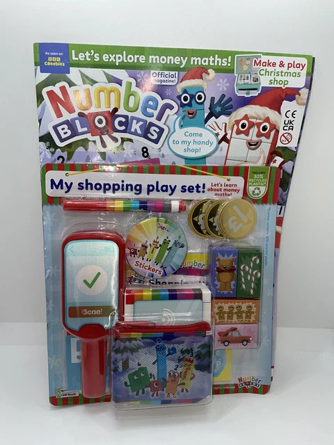 NUMBERBLOCKS CHRISTMAS MAGAZINE My Shopping Play Set & Stickers ...