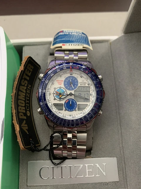 CITIZEN PROMASTER JN0060-51A JASDF Blue Impulse Pilot Watch C300 Rare ...