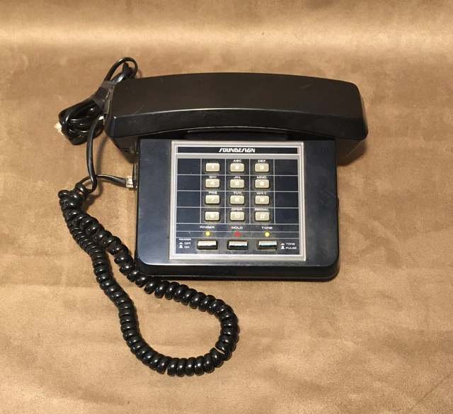 VINTAGE SOUNDESIGN MODEL 7255AR Retro Desk Telephone 1980's Phone £14.45 - PicClick UK