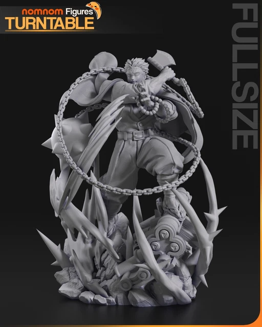 DEMON SLAYER STONE Hashira Model 3D printed fan art unassembled ...