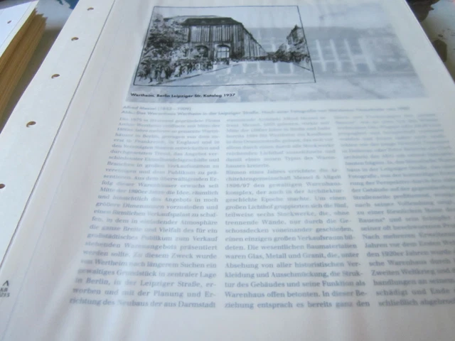 KAISERREICH ARCHIV N5 5215 Alfred Messel Kaufhaus Wertheim Leipziger ...