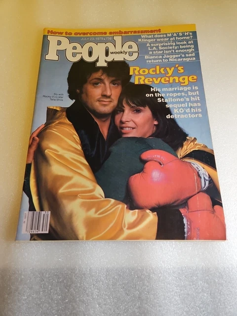 VINTAGE RARE PEOPLE Magazine Rocky 2 Sylvester Stallone settimanale 23 ...