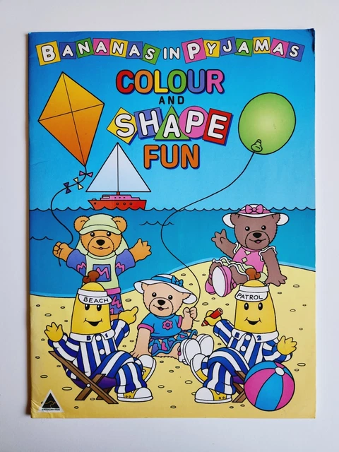 BANANAS IN PYJAMAS Colour and Shape Fun Colouring Book 1997 1998 ABC ...