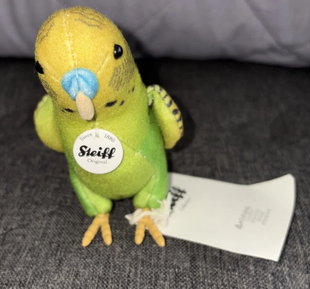 STEIFF BUDGIE 12CM EAN:033490 with tags very rare £99.50 - PicClick UK