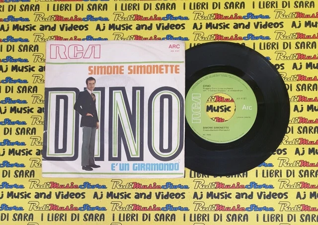 LP 45 7& DINO Simone simonette E'un giramondo italy RCA ARC AN 4181 ...