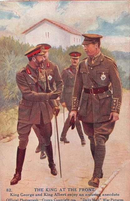 CARTE POSTALE MILITAIRE WWI King - King Albert - Daily Mail Séries Xi ...
