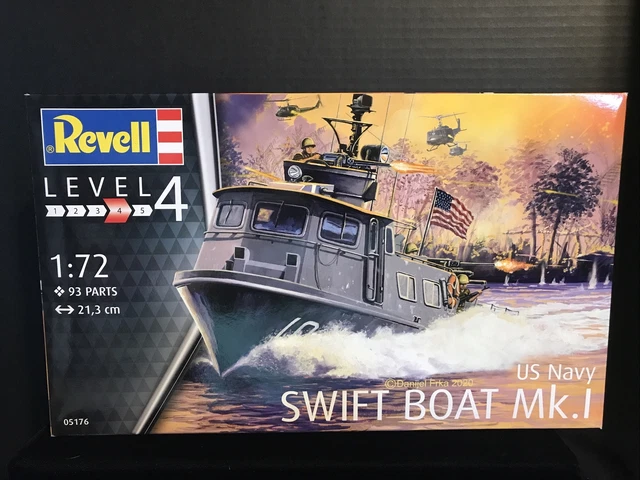 REVELL 05176 US NAVY SWIFT BOAT Mk.I MODEL KIT-NIB-1:72 SCALE £28.60 ...