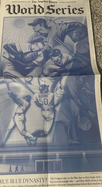 LA TIMES WORLD Series October 24 2025 Dodgers Vs Blue Jays Shohei ...