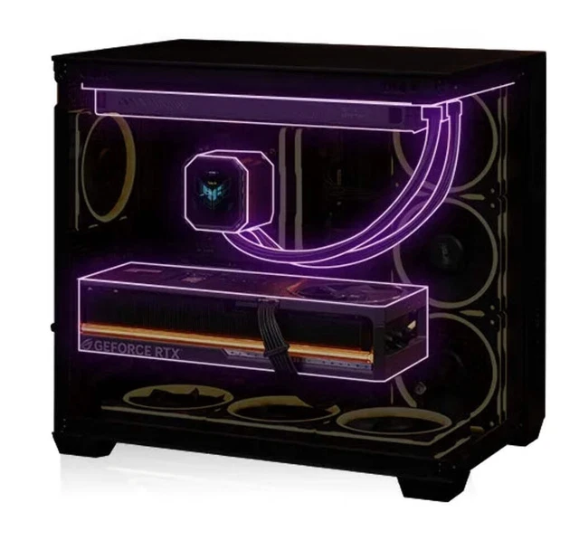 ASUS A32 WHITE ATX Case — Dual-Chamber Panoramic Design $129.44 ...